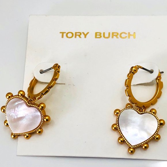 Tory Burch | Jewelry | New Tory Burch Gold Heart Semi Precious Mother ...